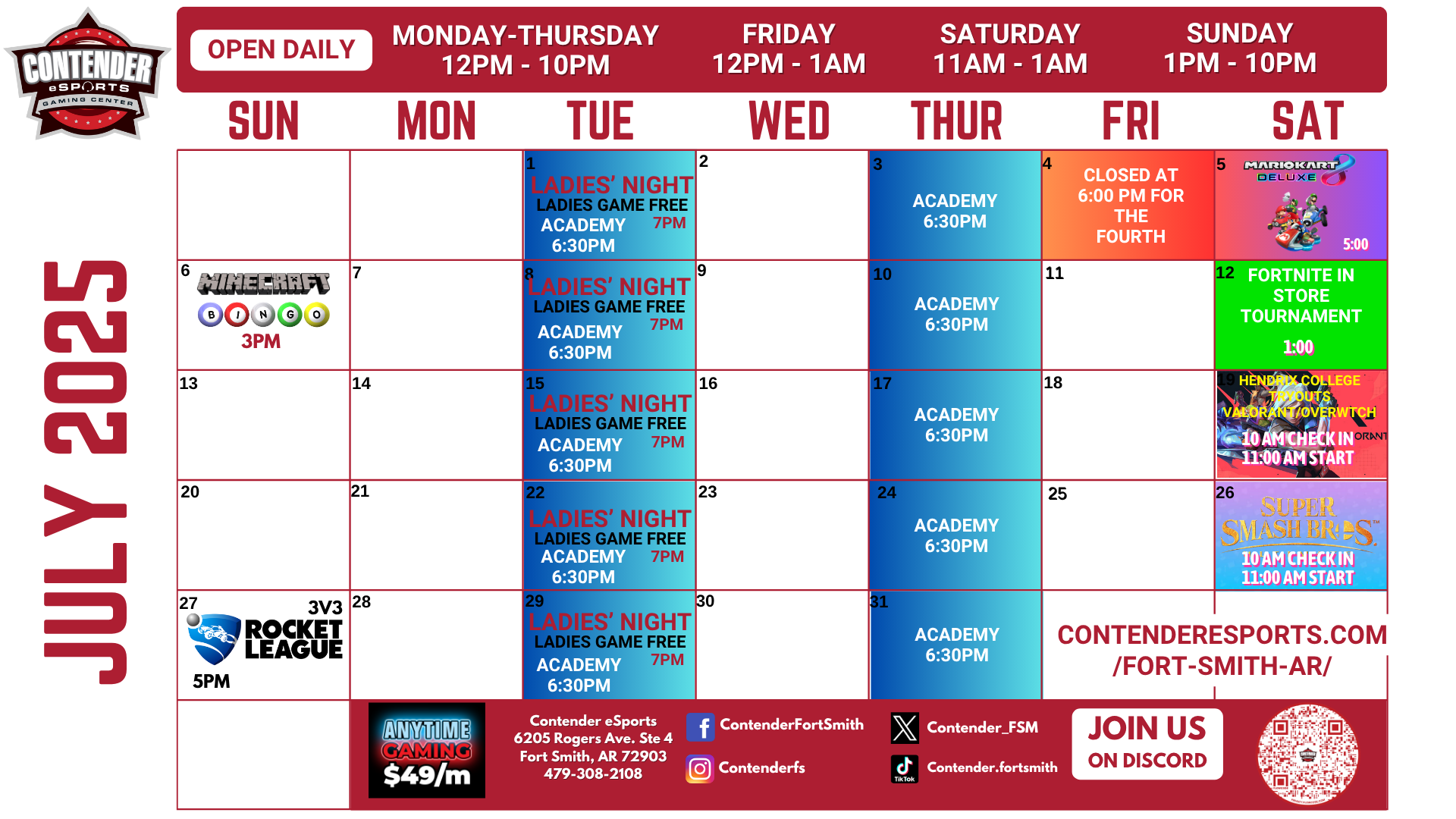 Contender eSports | Gaming Center | Arcade | Fort Smith, AR